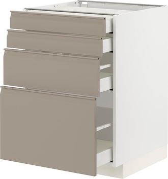 IKEA METOD / MAXIMERA Unterschr., 4 Fronten/4 Schubladen