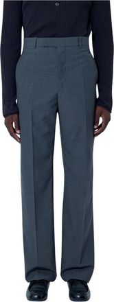 Jil Sander Homme, Pantalons, Gris, Taille: M Pantalon Tailleur en Laine M&eacute;lang&eacute;e