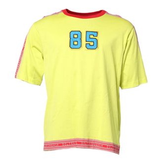 Dolce & Gabbana Gr&uuml;nes Baumwoll-Crew-Neck-T-Shirt - - Tops - Herren - Gr&uuml;n - XL