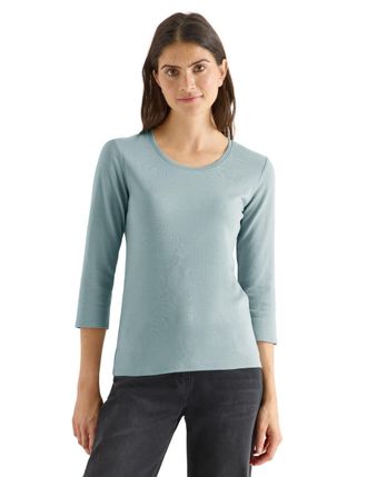 Cecil Damen 3227270 Basic Shirt, Light Mint Blue, XXL