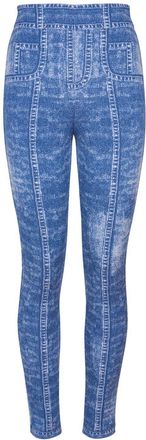 Balmain legging à motif monogrammé - Bleu