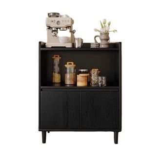 Generic Sideboard mit offenen Regalen + Stauraum mit Doppelt&uuml;ren Verst&auml;rkte Platten Getr&auml;nkeschrank for das Wohnzimmer/Servierwagen for das Esszimmer In DREI 