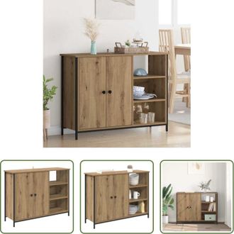 vidaXL vidaXL Eiche - Sideboard Artisan-Eiche 100 x 33 x 75 cm Holzwerkstoff