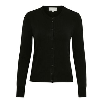 Inwear Cardigan Noir avec Fermeture &agrave; Boutons - Femme - Pulls - Noir - Taille: 40 FR