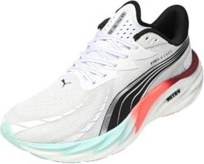 Puma Puma Chaussures Velocity Nitro 4 Sea Glass-Speed Blue pour homme, Hyrox Blanc Rouge, 44.5 EU