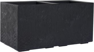 Siena Garden Siena Garden Pflanzgef&auml;&szlig;e FARO STONE schwarz 40x80x40 cm