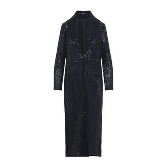 Ralph Lauren Femme, Pulls, Bleu, Taille: 40 FR Icon Cashmere Long Cardigan