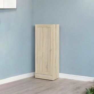 Dmora B&uuml;cherregal Amarante, B&uuml;roregal, Mobiler Buchhalter, B&uuml;cherbrett, 41x28 h107 cm, Eiche