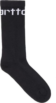 Carhartt Work in Progress Homme, Sous-v&ecirc;tements, Noir, Taille: ONE Size Logo Socks