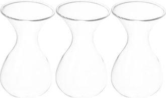 Artibetter 3 St&uuml;ck H&auml;ngende Glasvasen mit Holzrahmen Wandpflanzgef&auml;&szlig; f&uuml;r Sukkulenten und Hydroponik Transparente Wandvasen f&uuml;r Wohnzimmer B&uuml;ro und Kleine R&auml;ume D