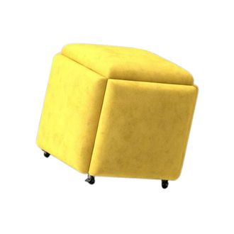 Generic Stapelbarer Sofahocker, Fu&szlig;hocker-Schminkstuhl, Leichter, platzsparender Nester, for den Innen- und Au&szlig;enbereich, Garten, B&uuml;ro, Balkon(Color 3,35x35x3