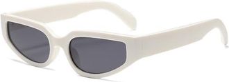 Generic Lunettes De Soleil &Agrave; Monture Fine For Hommes Et Femmes, Id&eacute;ales For Les D&eacute;placements Quotidiens, Les F&ecirc;tes, Le Shopping Et Bien Plus Encore.(White)