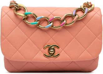 Chanel Hobo Bags - Small Lambskin Color Match Flap - Gr. unisize - in Gold - f&uuml;r Damen