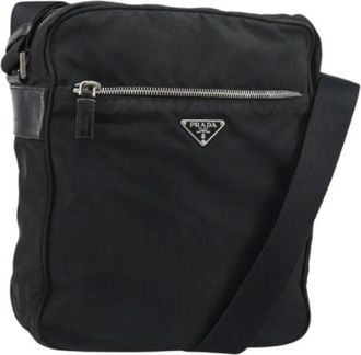 Prada unisex, Pre-owned, Noir, Taille: ONE Size Sac bandouli&egrave;re en nylon Pre-owned