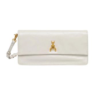 Patrizia Pepe Logo-Plakette Clutch Bag - - Bags - Damen - Wei&szlig; - ONE SIZE