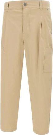 Dr&ocirc;le de Monsieur Homme, Pantalons, Beige, Taille: S Pantalon Cropped en Twill