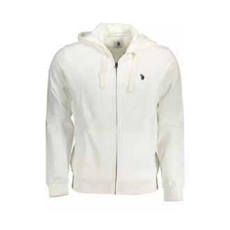 U.S.Polo Association Kapuzen-Sweatshirt aus Baumwolle-Polyester mit Rei&szlig;verschluss - - Sweatshirts & Hoodies - Herren - Wei&szlig; - XL