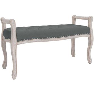 vidaXL Banc Gris foncé 110x45x60 cm Tissu