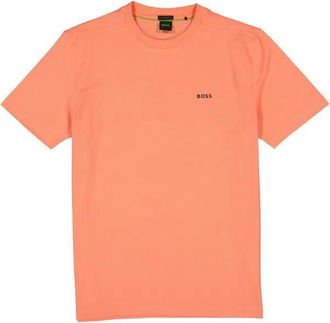 HUGO BOSS Herren T-Shirt orange Baumwoll-Jersey