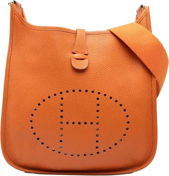 Herm&egrave;s 2005 Clemence Evelyne III PM crossbody bag - Orange