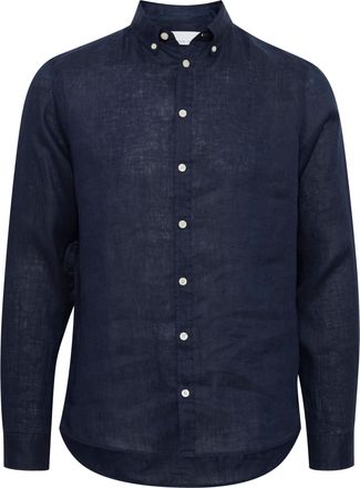 Casual Friday CFAnton Herren Freizeithemd Hemd Basic Leinenhemd Button-Down-Kragen Regular Fit, Größe:3XL, Farbe:Navy Blazer (193923)