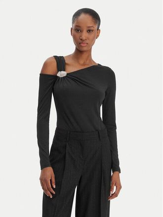 Guess Bluse 6RGP02 6262Z Schwarz Slim Fit