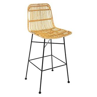 Atmosphera Atmosphera - Chaise de Bar Kubu - métal et rotin