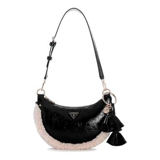 Guess Katie Convertible Shoulder Bag - Femme - Sacs - Noir - Taille: ONE Size