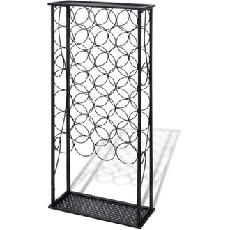 vidaXL Flaschenregal f&uuml;r 28 Flaschen Metall Vidaxl