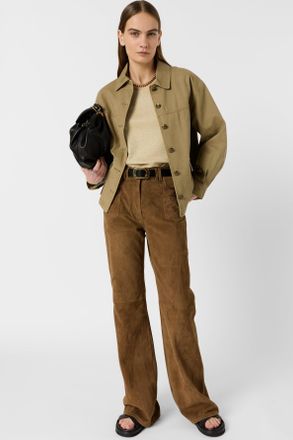 Gerard Darel Blouson en denim - TYANA - Kaki moyen