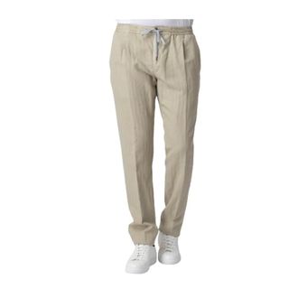 Pantaloni Torino Pantalon &agrave; Pinces - Homme - Pantalons - Beige - Taille: 2XS