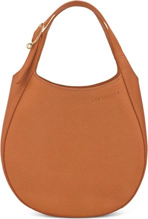 Longchamp petit cabas Le Foulonné en cuir grainé - Orange