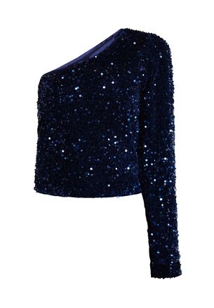 Faina One-Shoulder-Top Damen Marine