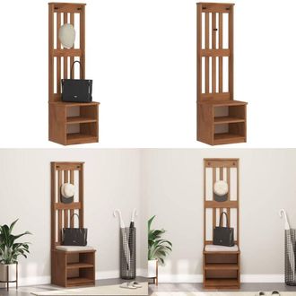 vidaXL Vidaxl - Portemanteau sandens 45x40x159,5 cm bois massif pin