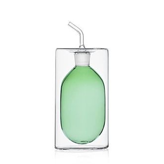 Ichendorf 9370067 &Ouml;lkanne mit zwei Gr&uuml;nen, 250 ml, Kollektion Zylinder, Farbe doppelwandig, Glas