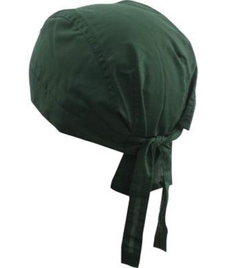 noTrash2003 Design Bandana Cap Mütze Kopftuch Bikertuch in 20 Farben für Sport und Freizeit (Dunkelgrün)