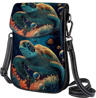 Generic Petit sac à bandoulière en cuir pour femme, sac à bandoulière avec bandoulière réglable, motif chats esthétiques, décontracté, pour le shopping, la ra