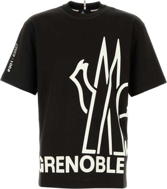 Moncler T-Shirt mit Logo-Print - Schwarz