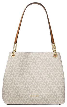 Michael Kors Women Lg Shldr Tote Hand Bag, Vanille/Accrn