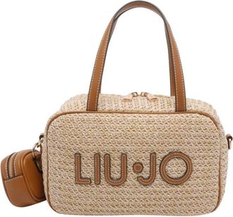Liu Jo Femme, Sacs, Beige, Taille: ONE Size Sac bandouli&egrave;re avec poign&eacute;e sup&eacute;rieure et pochette amovible