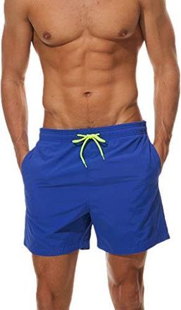 Generic Short d&eacute;t&eacute; pour homme - Short de plage pour homme - Pour la course &agrave; pied, le surf, le sport - Grande taille - Pantalon de vacances respirant, bleu, 3