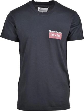 Maison Margiela Homme, Tops, Noir, Taille: M T-Chemises