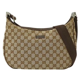 Gucci Sac bandouli&egrave;re vintage Pre-owned en toile - Femme - Pre-owned - Beige - Taille: ONE Size