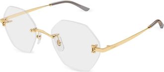 Cartier lunettes de vue à monture géométrique - Or