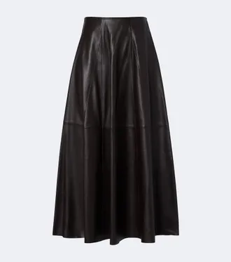Arma Jupe midi Eleni en daim