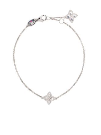 Roberto Coin bracelet serti de diamants en or blanc 18 ct - Argent