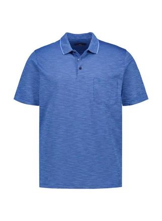 Ragman Herren Polo-Shirt blau