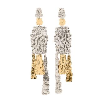 Isabel Marant Mixed-Metal Textured Earrings - Multicolor