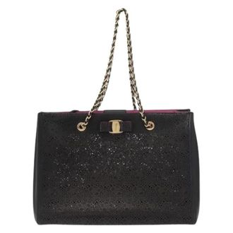 Ferragamo Pre-owned Ledertasche - - Pre-owned - Damen - Schwarzk - ONE SIZE