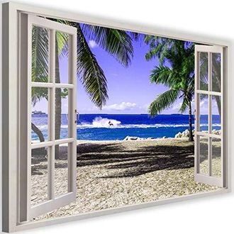 Feeby Impression sur toile Illusion DOptique XXL 120x80 cm 1 partie Tableau Mural Image Moderne Décoration Murale Artistique Photographie Design Cuisine Sal